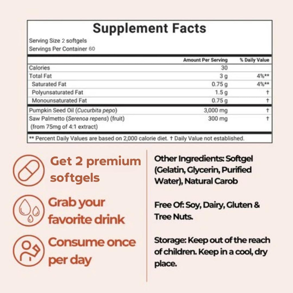Pumpkin Seed Oil Softgels – Nutra Essence